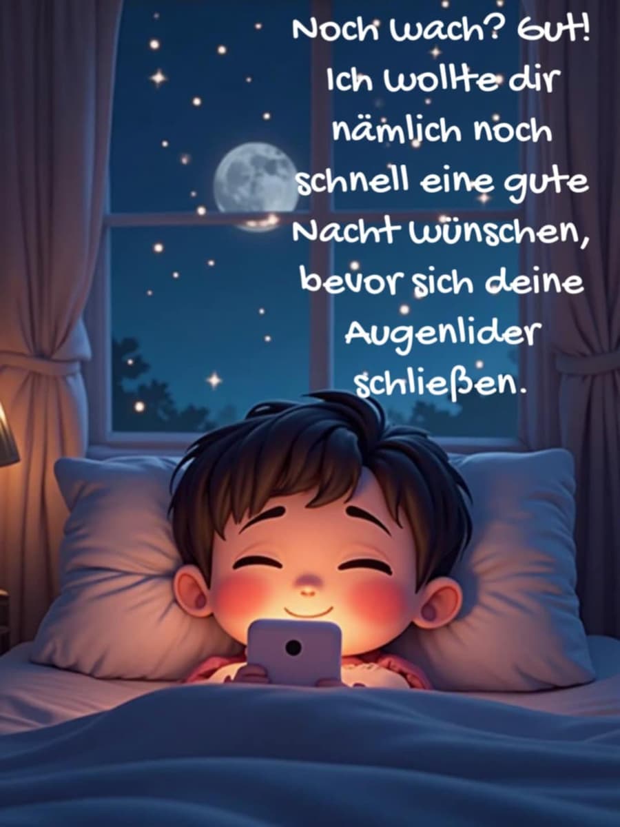 Gute Nacht Sprüche & Grüße als Bilder für WhatsApp – Kostenlos & persönlich